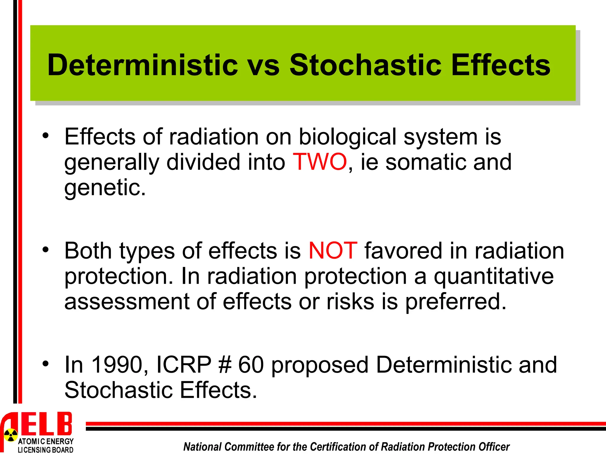 biological effect of ionizing radiation | PPT