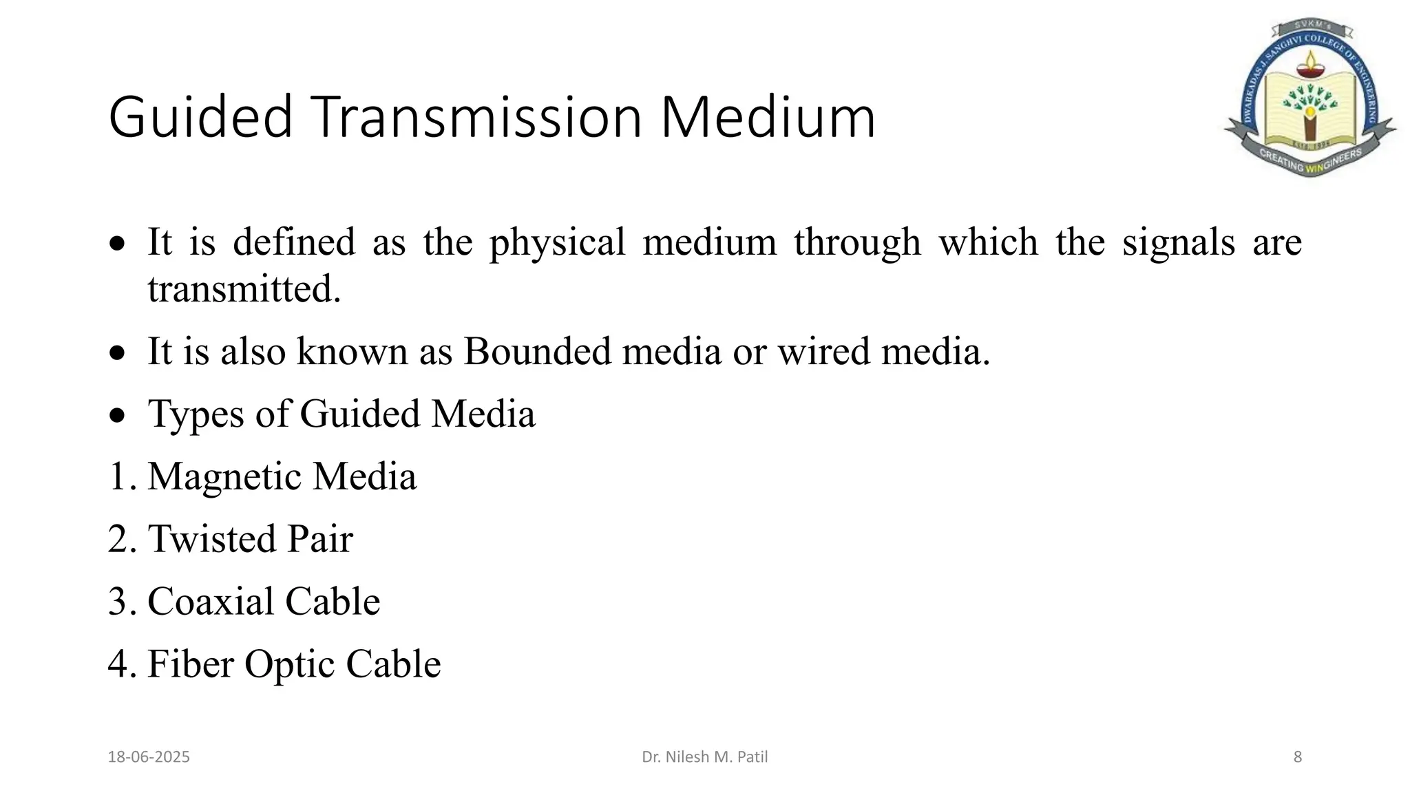 Chapter2.pdf - Physical Layer Transmission Mediums | PDF