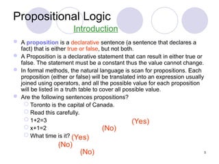 Propositional Logic and Predicate and their usecase | PPT