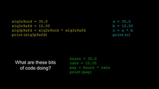 Short introduction about python variables, expressions, and ...