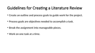 CHAPTER 2.writing literature review ppt | PPT