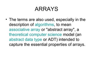 Chapter 2.2 data structures | PPT