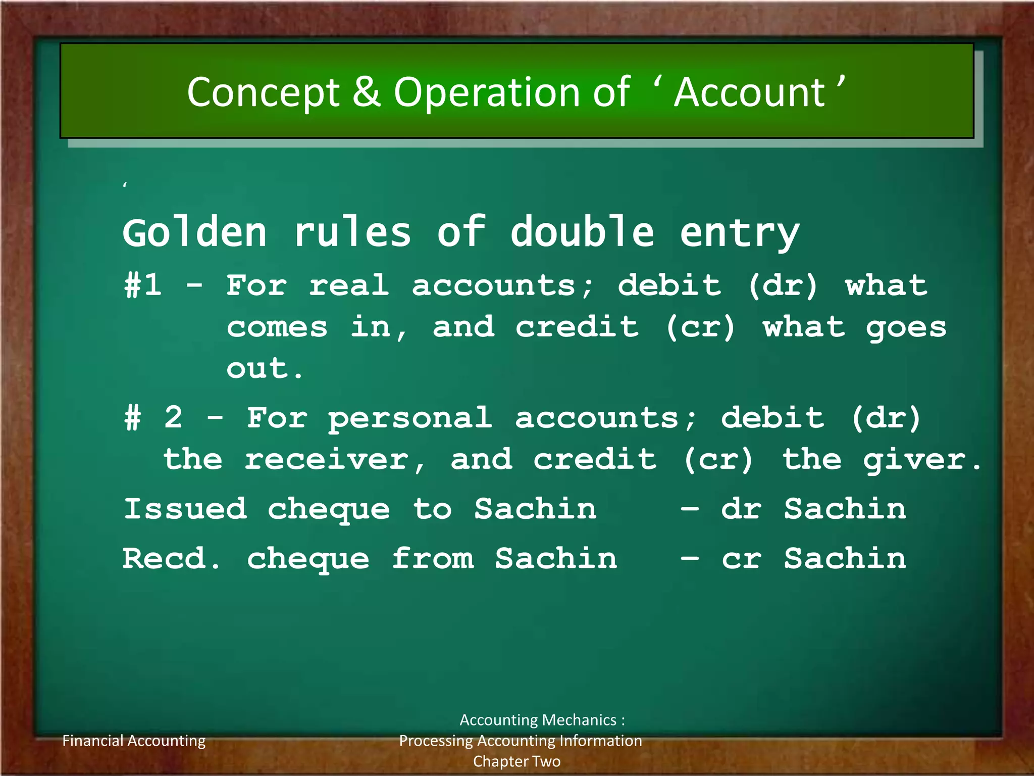 Basics of Accounting Mechanics-Processing Accounting Information | PPTX