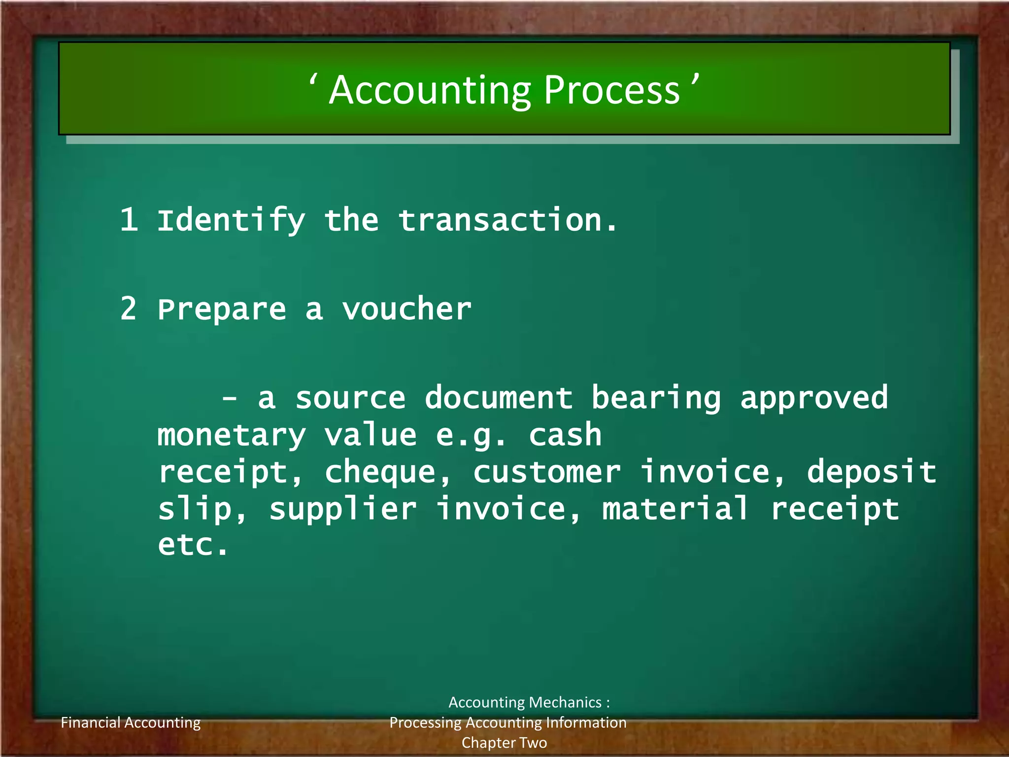 Basics of Accounting Mechanics-Processing Accounting Information | PPTX