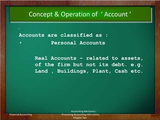 Basics of Accounting Mechanics-Processing Accounting Information | PPTX