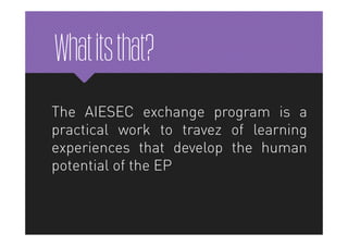 Chapter 2 AIESEC XPP | PPT