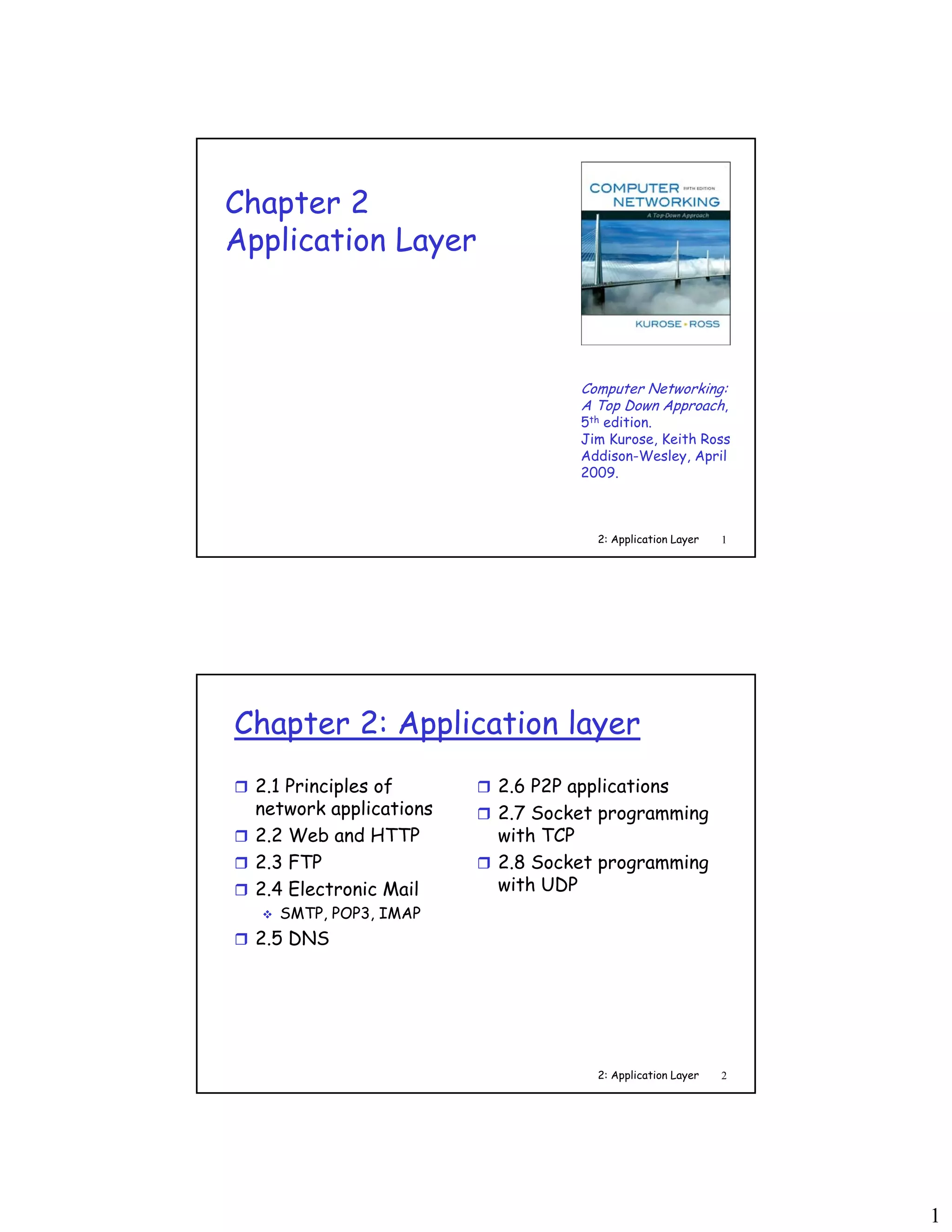 Chapter2 application layer | PDF