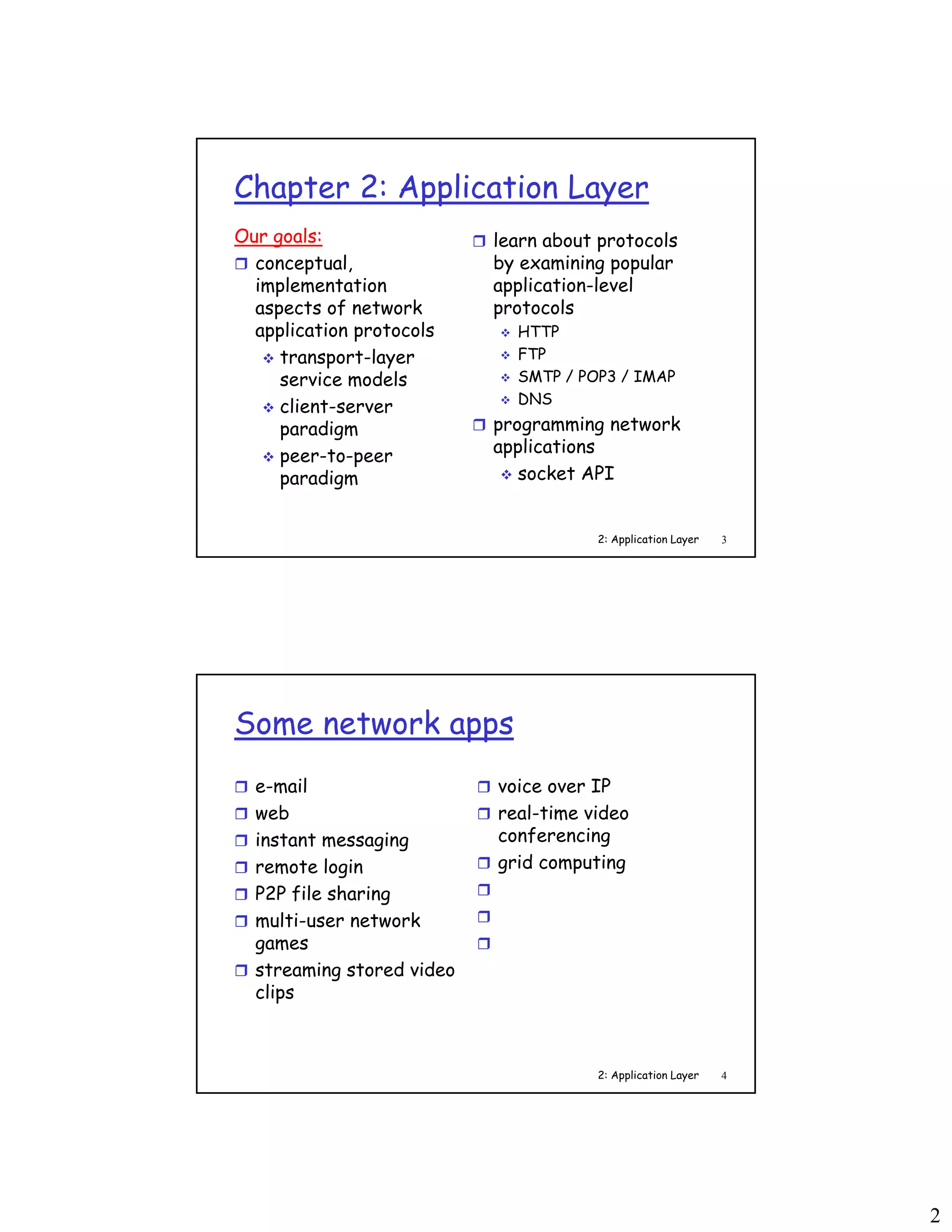 Chapter2 application layer | PDF