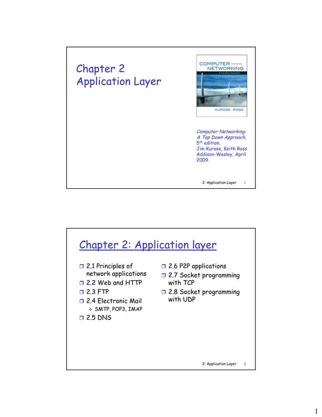 Chapter2 application layer | PDF