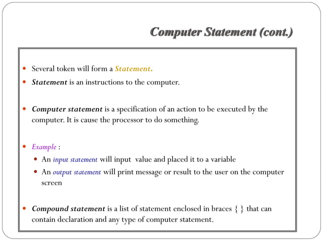 Chapter 2 basic element of programming | PDF