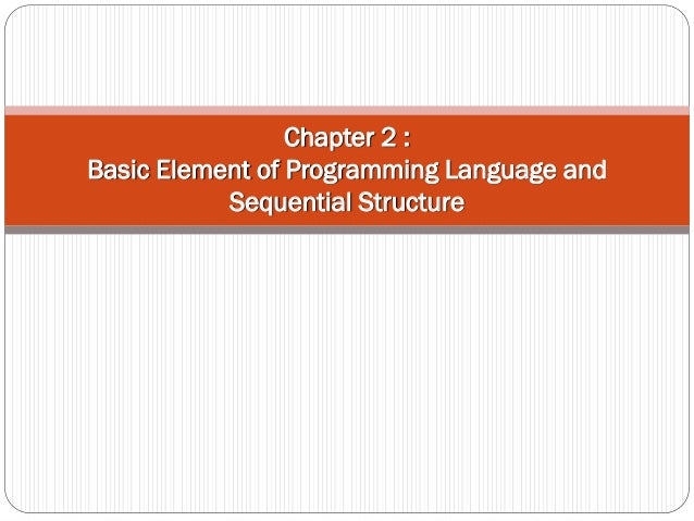 Chapter 2 Basic Element Of Programming 5952
