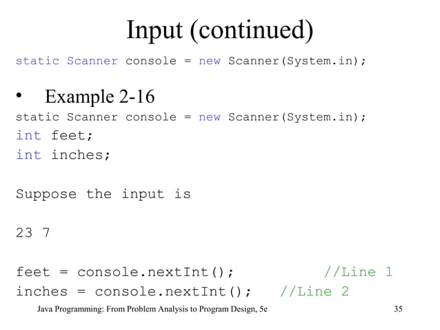 Chapter 2 - Basic Elements of Java | PPT