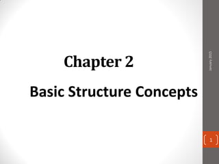 Chapter 2 basic structure concepts | PPT