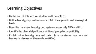 Lecture Two: Blood Group Systems in Hematology.pptx
