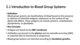 Lecture Two: Blood Group Systems in Hematology.pptx