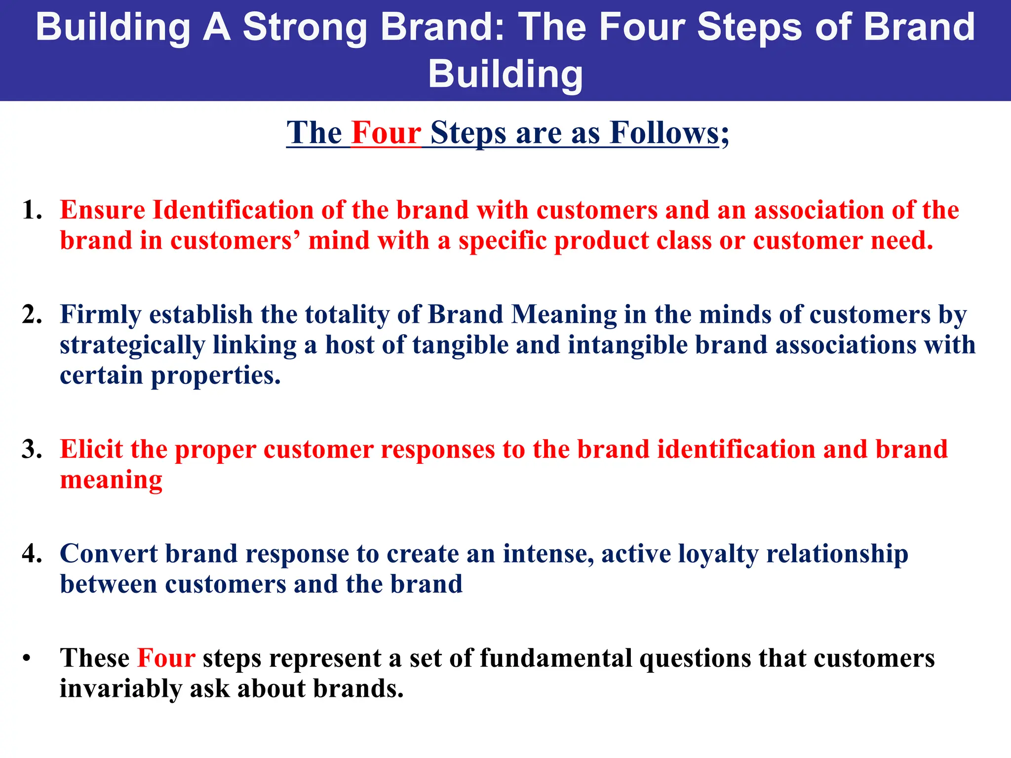 Customer based brand equity and brand positioning | PPT