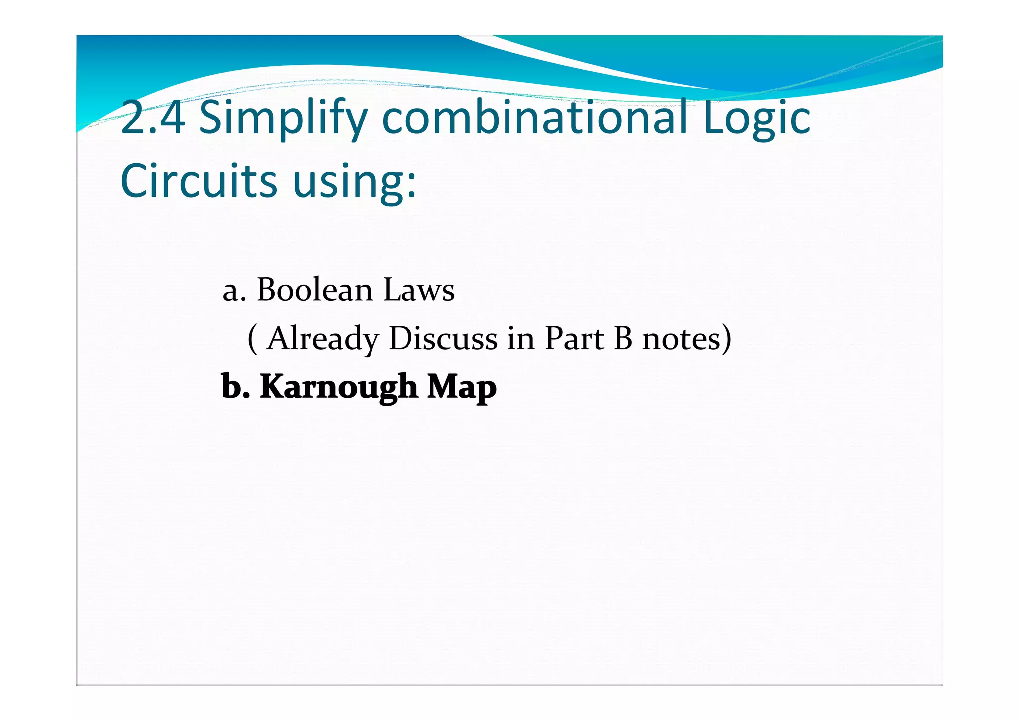 Chapter 2 boolean part c | PPT