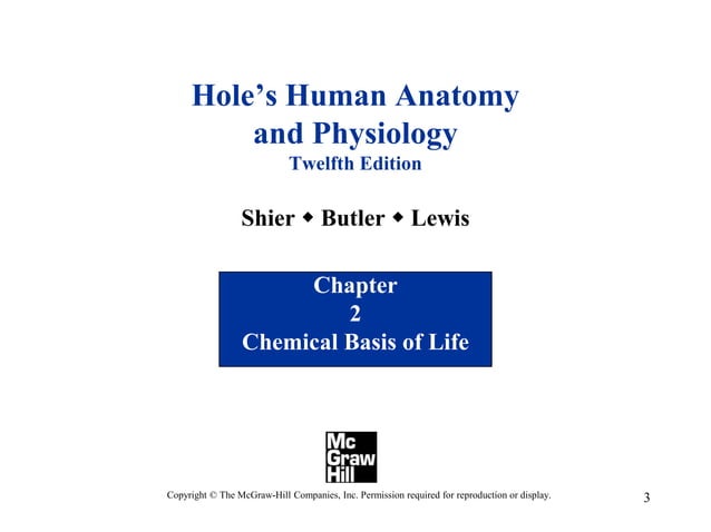 Chapter 2 Chemical Basis of Life | PPT
