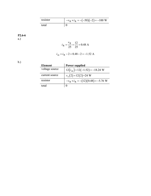 Chapter 2 circuit elements | PDF