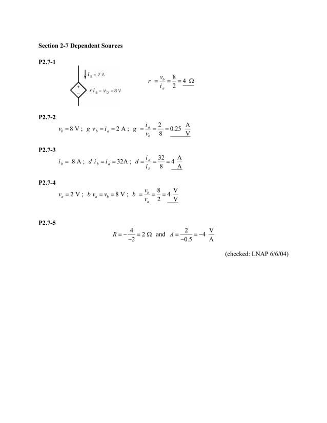 Chapter 2 circuit elements | PDF