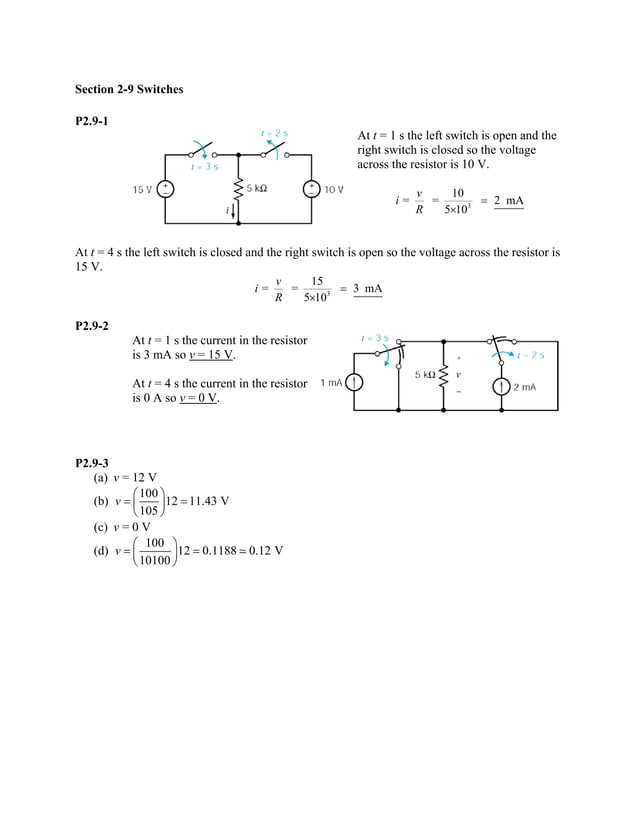 Chapter 2 circuit elements | PDF