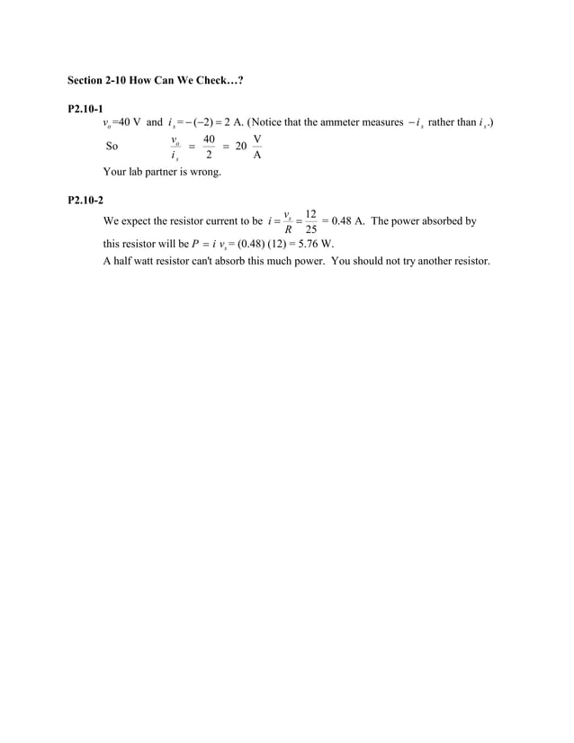Chapter 2 circuit elements | PDF