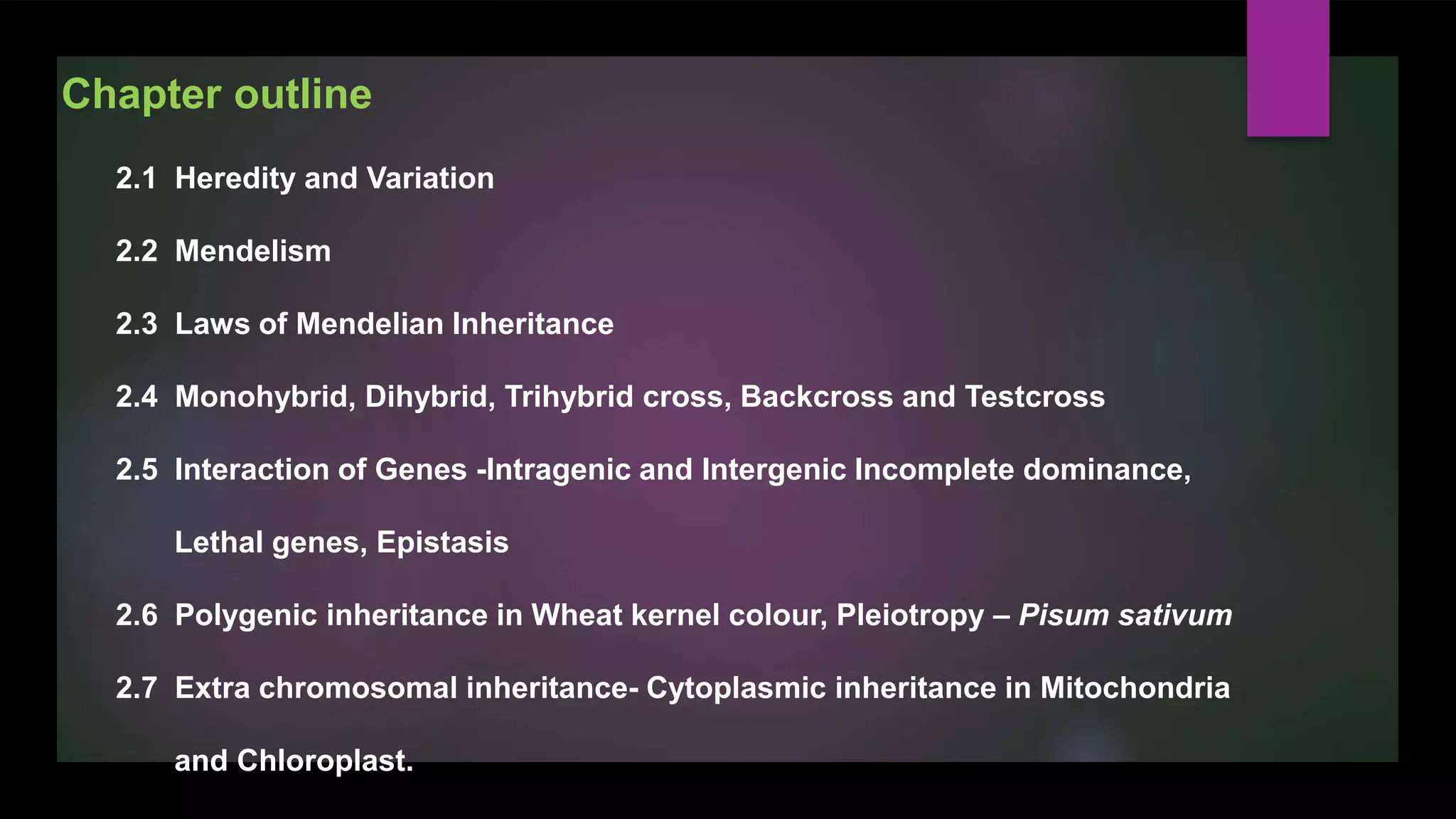 Chapter 2 classical genetics | PPTX