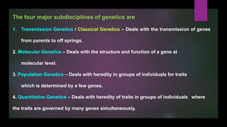Chapter 2 classical genetics | PPTX