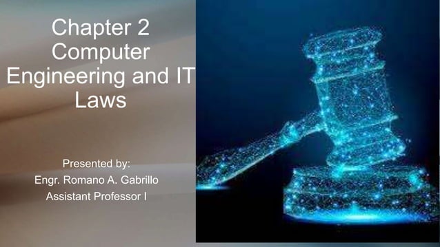 Chapter 2 - Computer Engineering and IT Laws.pptx | Crime & Harmful Acts to Individuals, Society ...