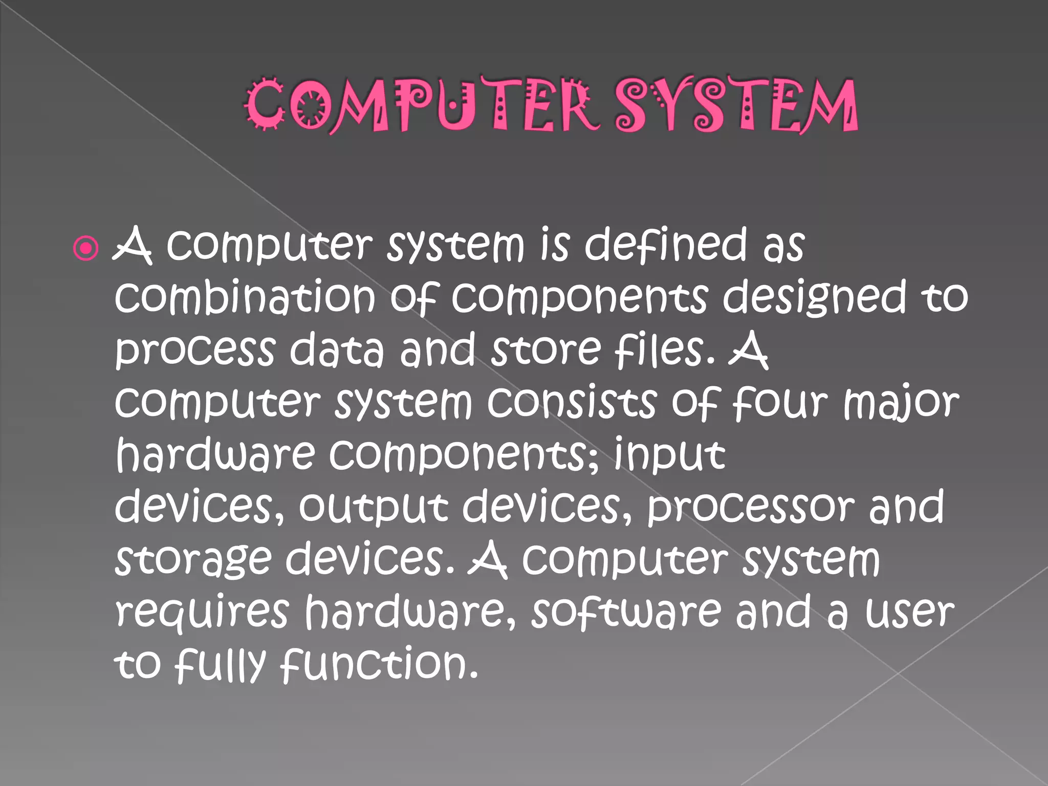 Chapter 2 computer system | PPT