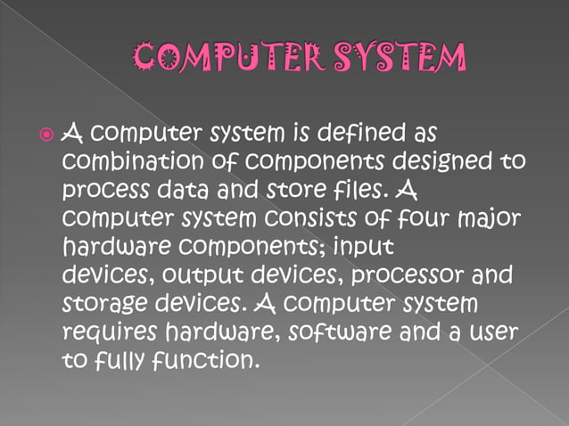 Chapter 2 computer system | PPT