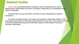 DESIGN HEARING ON DIFFERENTIATED INSTRUCTION CHAPTER 2 | PPTX