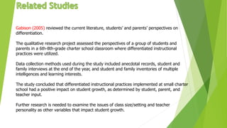 DESIGN HEARING ON DIFFERENTIATED INSTRUCTION CHAPTER 2 | PPTX