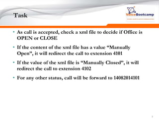 cisco uccx - creating script to read xml files | PPT