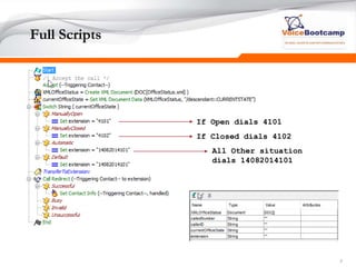 cisco uccx - creating script to read xml files | PPTX