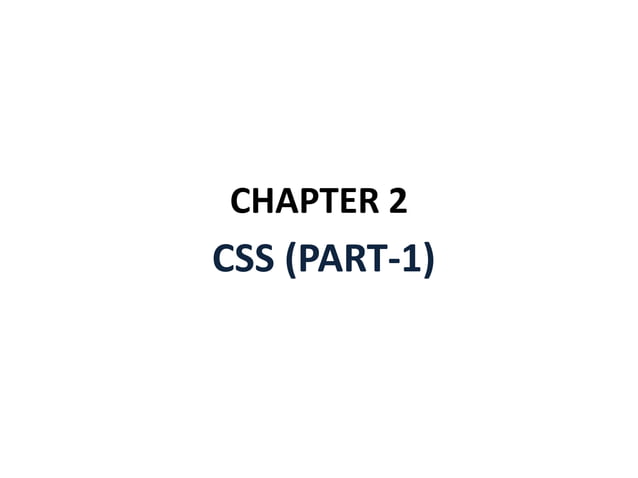 Std 12 Computer Chapter 2 Cascading Style Sheets and Javascript(Part 1 CSS) | PPTX | Web Design ...