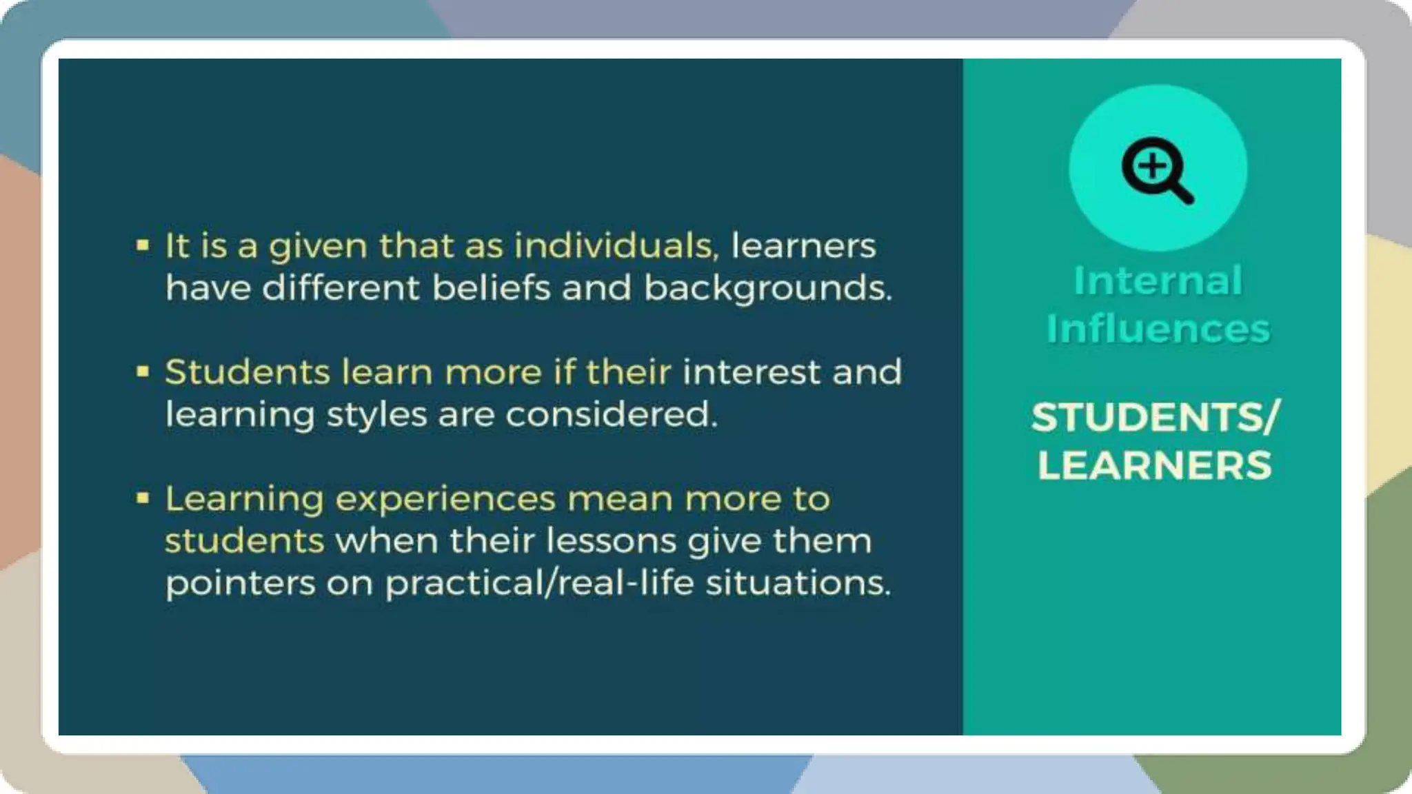 Chapter 2- Curriculum Influences (Students, Mission, Vision and Goals).pptx