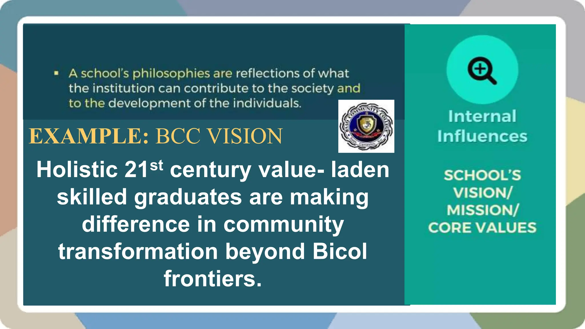 Chapter 2- Curriculum Influences (Students, Mission, Vision and Goals).pptx