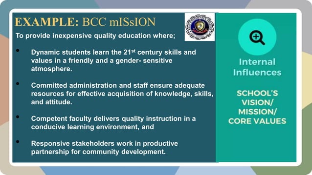 Chapter 2- Curriculum Influences (Students, Mission, Vision and Goals).pptx
