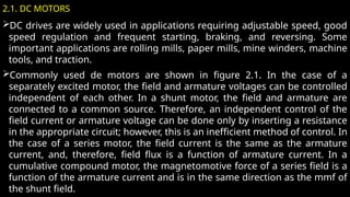 Chapter 2 - DC motor Drives motor inverted | PPTX