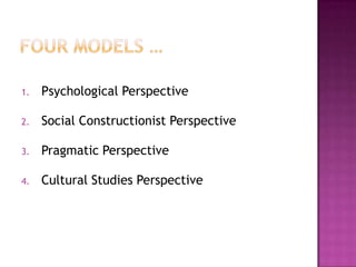 Chapter 2 definitions, models & perspectives | PPTX | Science