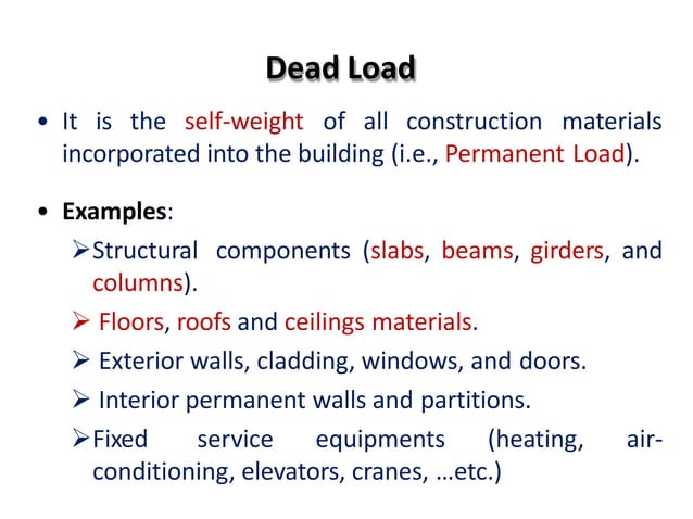Chapter 2 design loads(3) | PPTX | Civil Engineering Industry | Industries