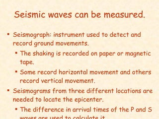 Chapter 2 Earthquakes | PPT