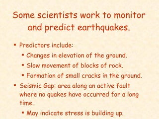 Chapter 2 Earthquakes | PPT | Geology | Science