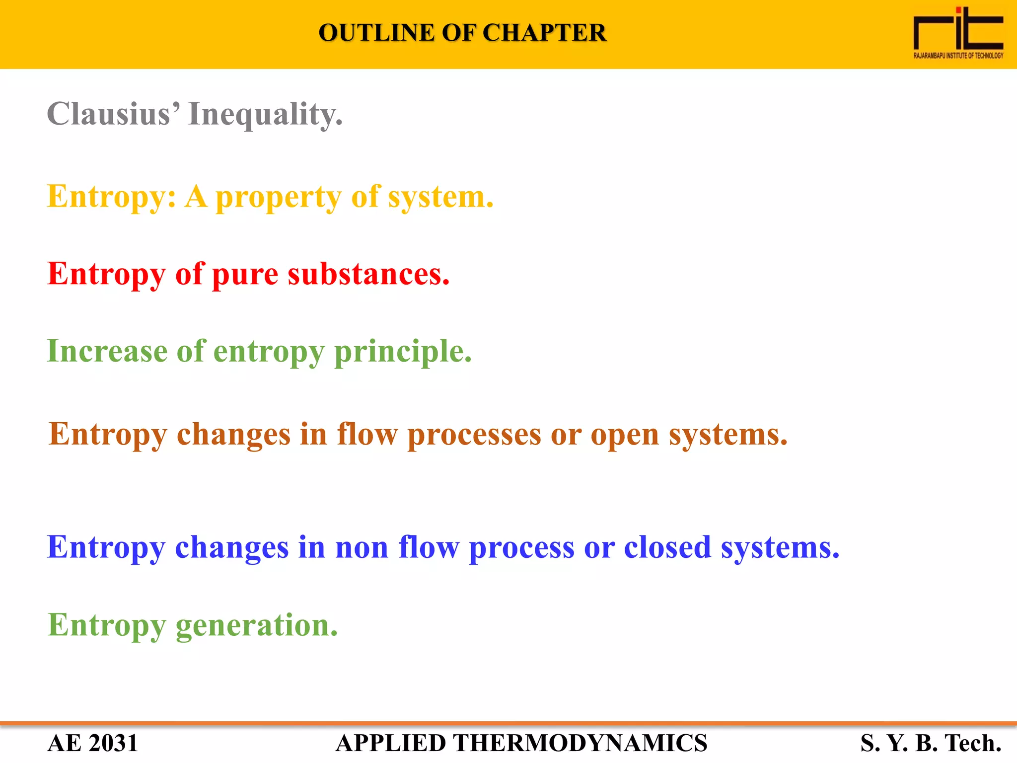 Chapter 2 Entropy & Availability | PDF