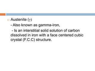 Chapter 2 ferrous material structure and binary alloy system | PPTX