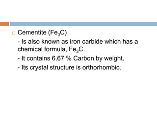 Chapter 2 ferrous material structure and binary alloy system | PPTX