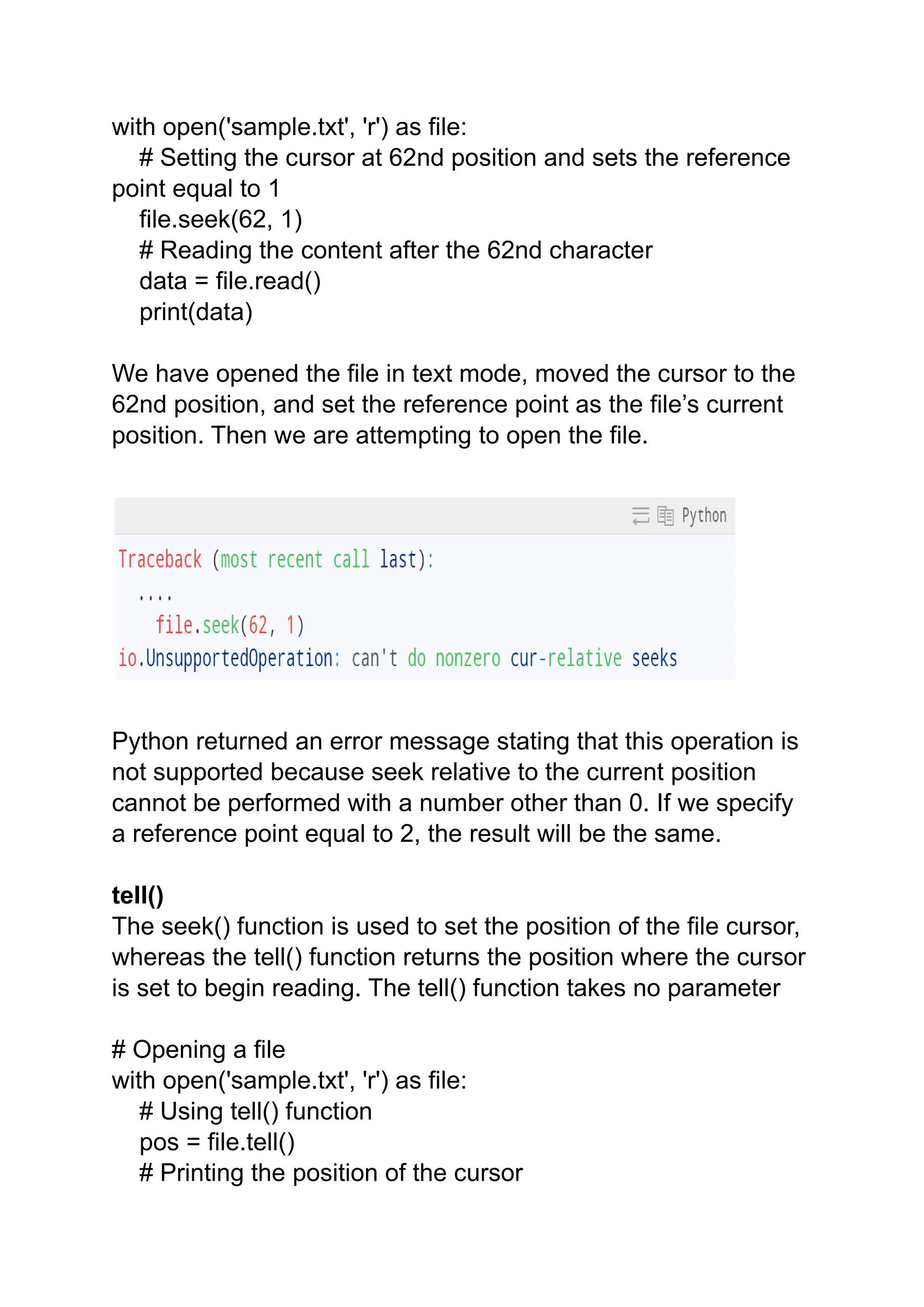 CHAPTER 2 - FILE HANDLING-txtfile.pdf is here | PDF