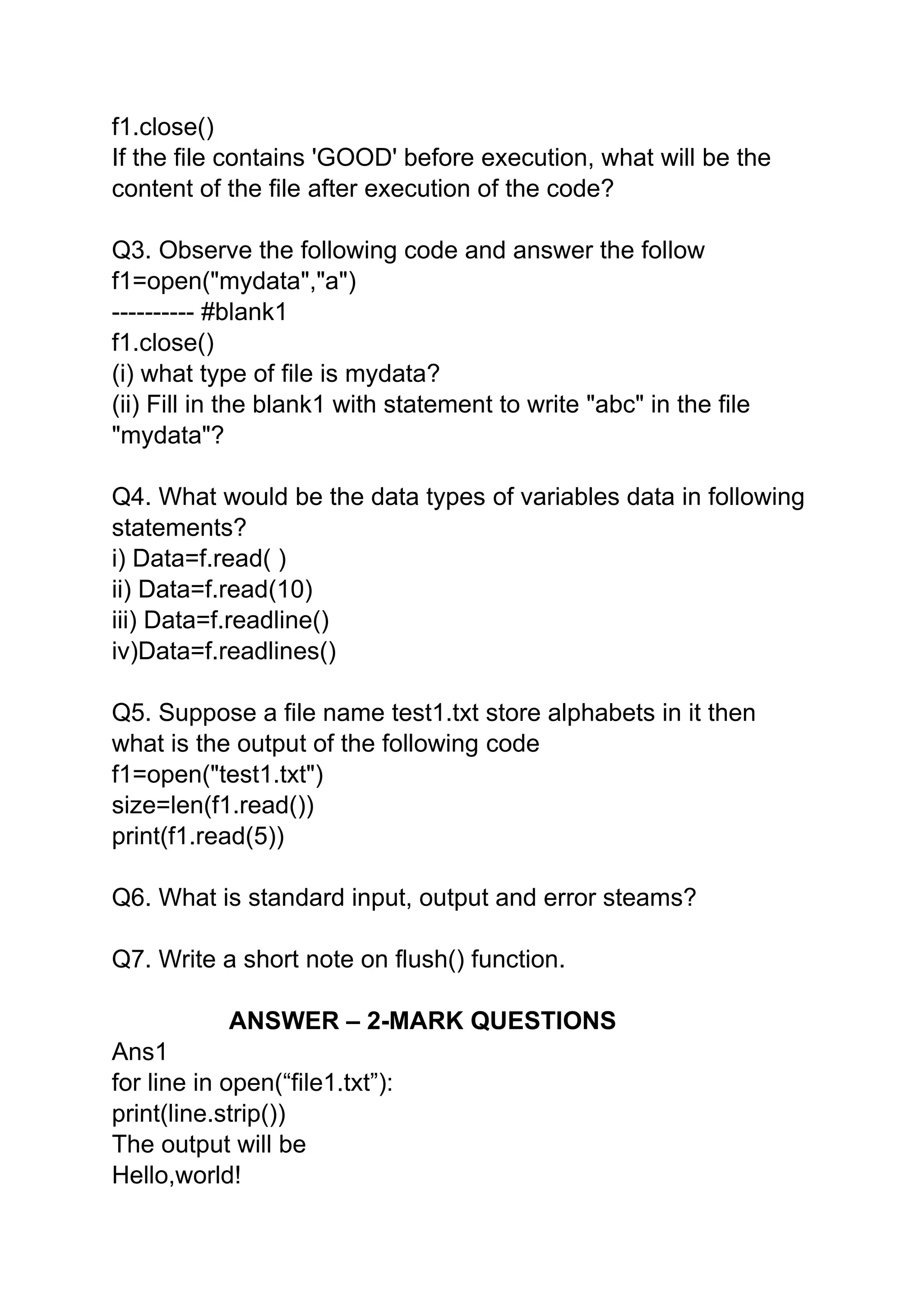 CHAPTER 2 - FILE HANDLING-txtfile.pdf is here | PDF