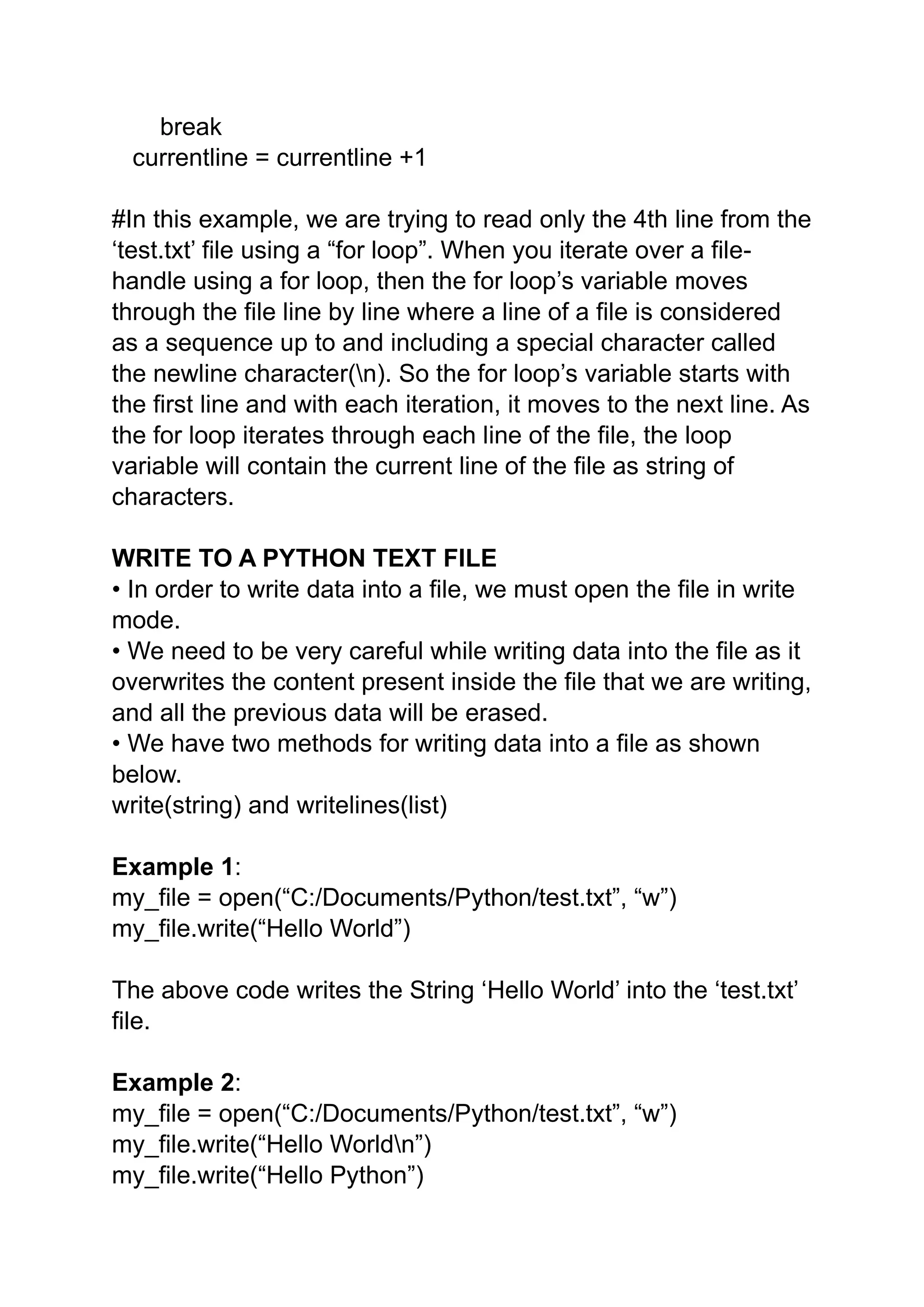 CHAPTER 2 - FILE HANDLING-txtfile.pdf is here | PDF